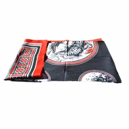 Crocodile Ancestral Cloth (Black) - Aksêptuhns
