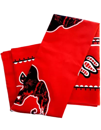 Elephant Ancestral Cloth Red - Aksêptuhns