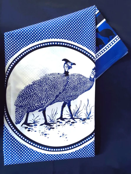 Guinea Fowl Cloth (Blue) - Aksêptuhns