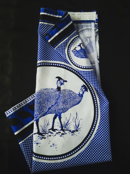 Ancestral Cloth Ndumba Curtain (Guinea Fowl) - Aksêptuhns